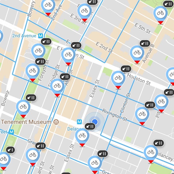 MTA Bus - Allen St & Grand St (M15/M15-SBS) - Bus Stop in Lower East Side