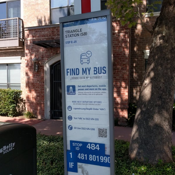 Bus Stop 484 - Triangle Station (SB) - 1 tip