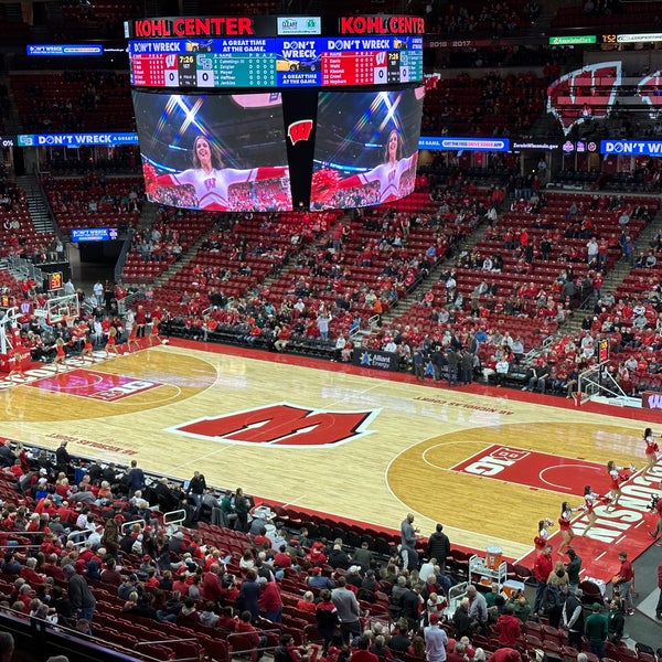 The Kohl Center - College Basketball Court in Madison