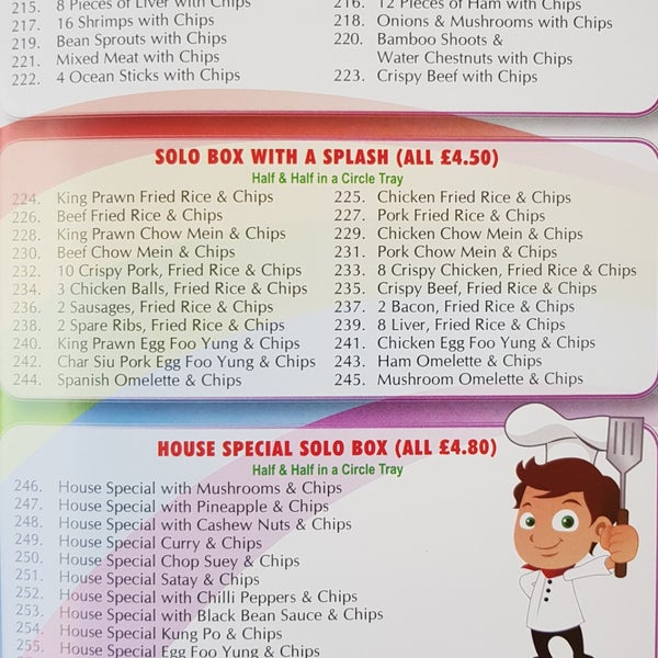 Golden Rainbow Chinese Takeaway - 2 tips