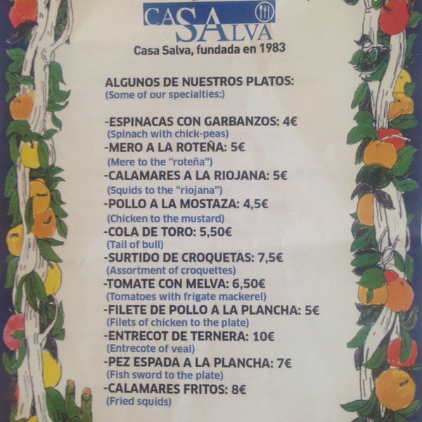 Casa Salva (Now Closed) - Spanish Restaurant in Sevilla