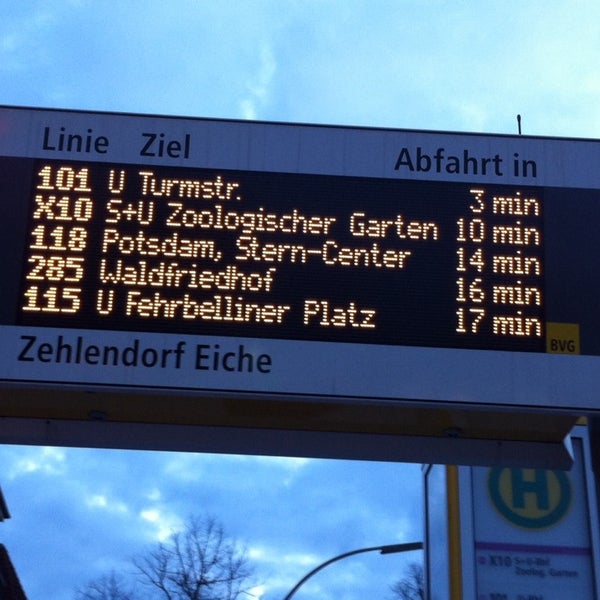 H Zehlendorf Eiche - Bus Stop in Berlin
