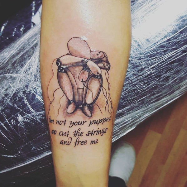 Puppet Strings Cut Tattoo