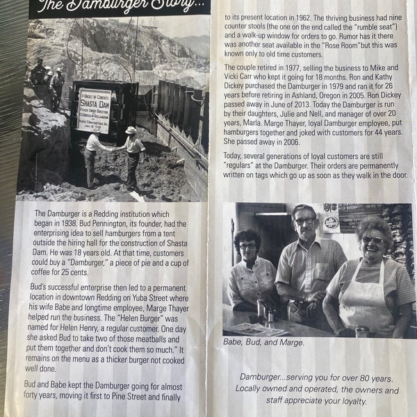 Damburger - Downtown Redding - 10 tips