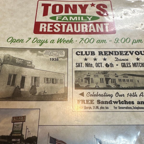 Tonys Family Restaurant - Diner