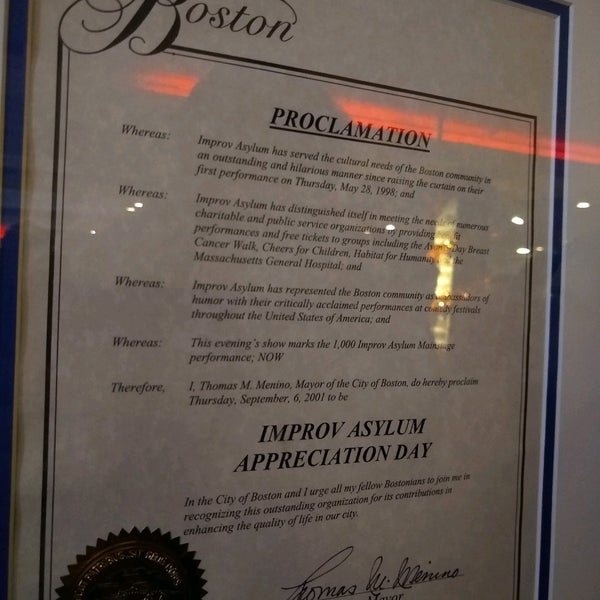 Improv Asylum Theatre - North End - 37 tips from 2846 visitors