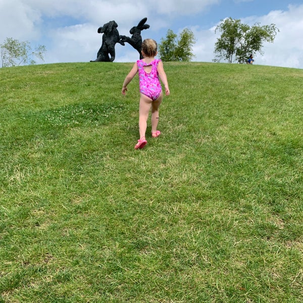 Giant Dancing Rabbits - Sculpture Garden in Dublin