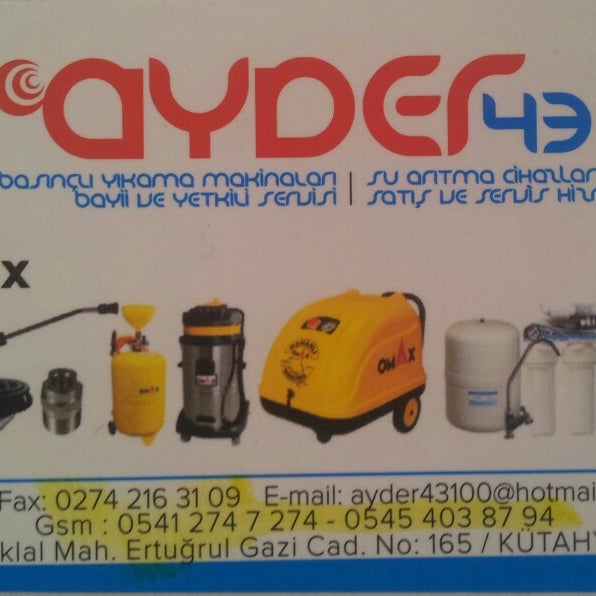 ayder43 omax yuksek basincli Yikama makinalari