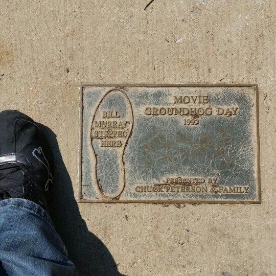 Photos at Bill Murray Stepped Here -- The Puddle From "Groundhog Day ...