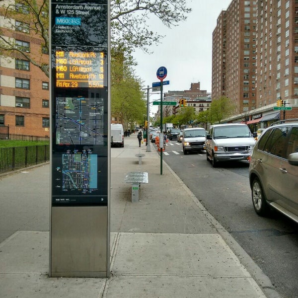 MTA Bus - W 125 St & Amsterdam Av (Bx15/M11/M100/M101/M104 ...