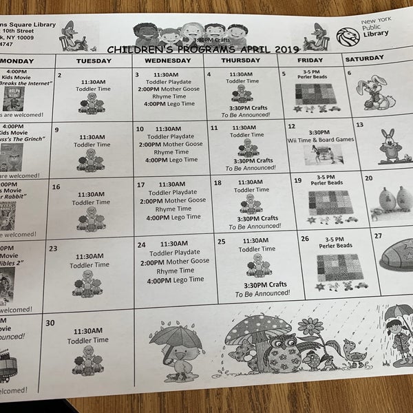 Photos at New York Public Library - Tompkins Square Library - Alphabet ...