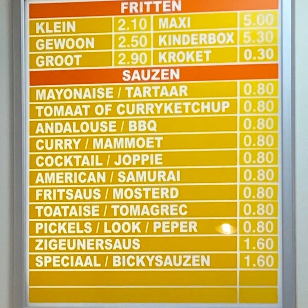 't Frituurke - Friterie