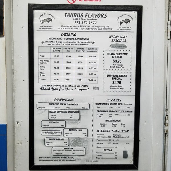 Taurus Flavors (Now Closed) - Chicago, IL