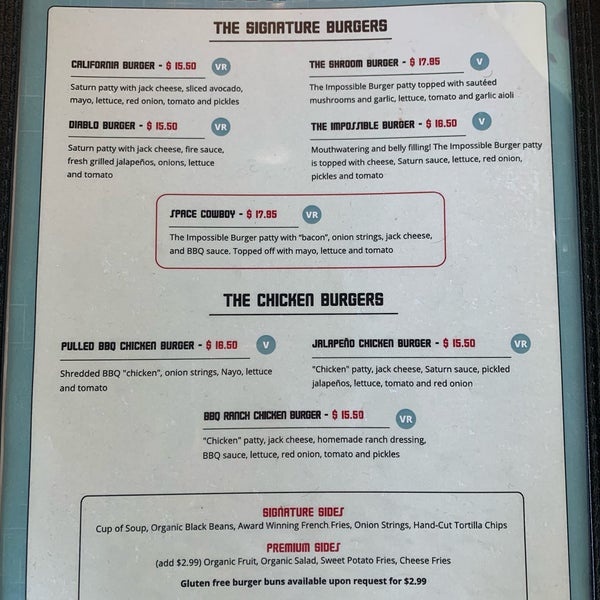 Saturn Cafe (Now Closed) - Vegan and Vegetarian Restaurant in Central ...