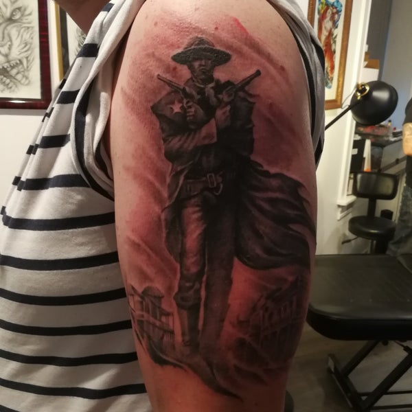Western Gunslinger Tattoo