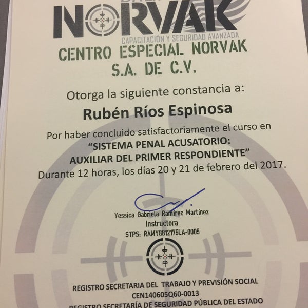 Grupo Norvak Capacitacion y Seguridad Avanzada - Guadalajara 1016