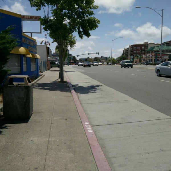 SamTrans Bus Stop #336034 (Route ECR Northbound) - El Camino Real and ...