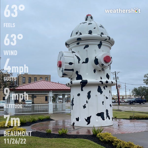 Giant Fire Hydrant at Fire Museum of Texas - Beaumont, TX