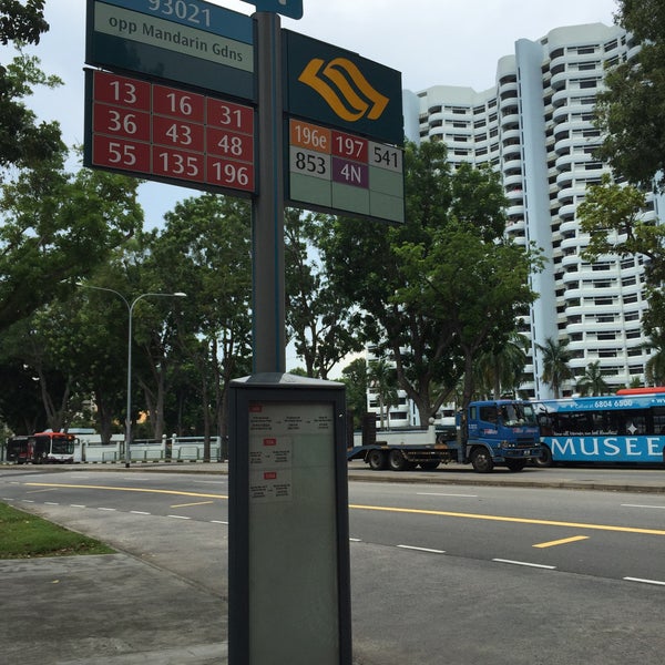 Bus Stop 93021 (Opp Mandarin Gardens) - Bus Station in Singapore