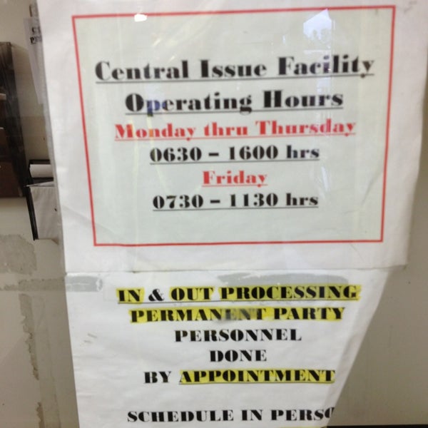 Central Issue Facility - 3 visitors