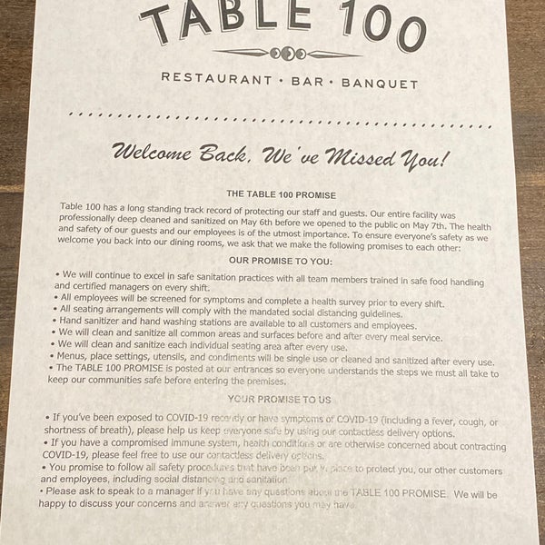 Table 100 - American Restaurant in Flowood