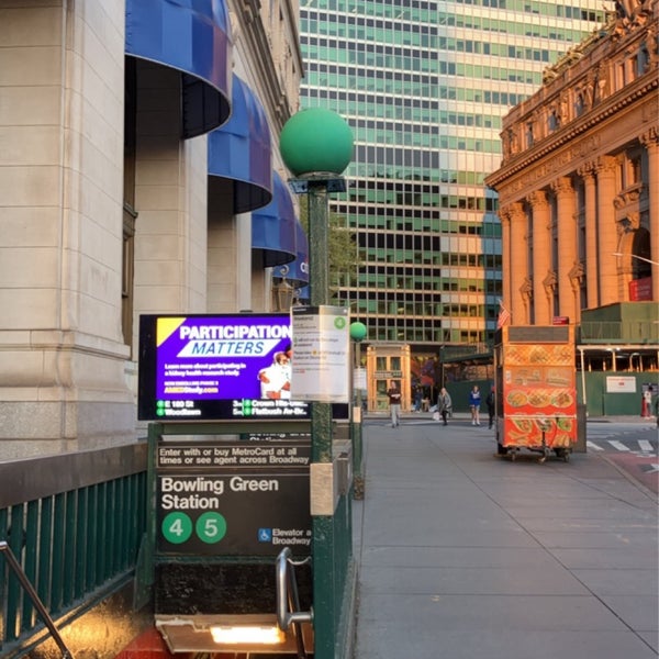 MTA Subway - Bowling Green (4/5) - Financial District - New York, NY