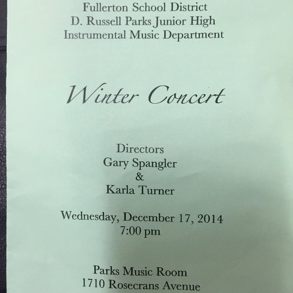 Photos at D. Russell Parks Junior High School - Fullerton, CA