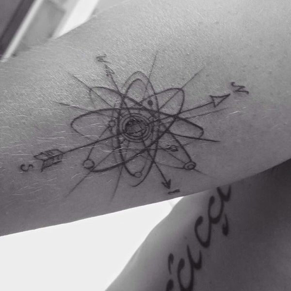 Atom Solar System Tattoo