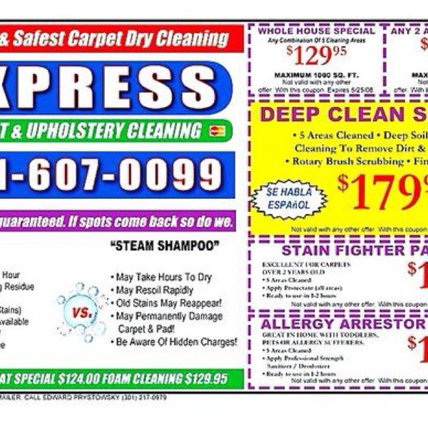 EXPRESS DRY CARPET CLEANING - Rockville, MD