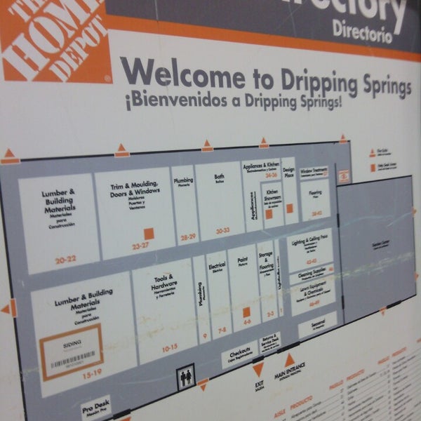 Home Depot Store Layout Map