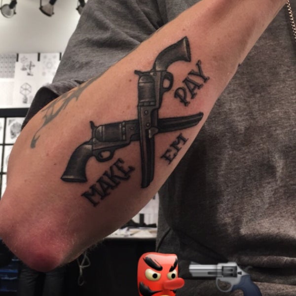Sawed Off Shotgun Tattoos