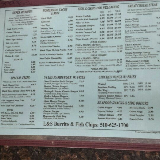 L&S Super Burrito & Seafood - Mexican Restaurant in Oakland