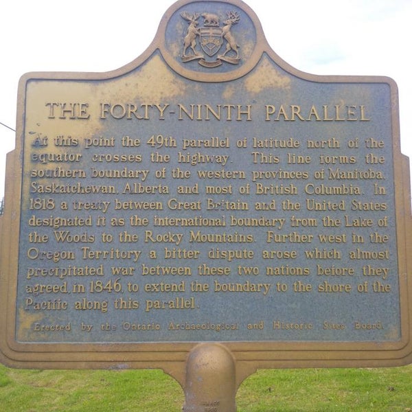 49th Parallel - Border Crossing in Cochrane