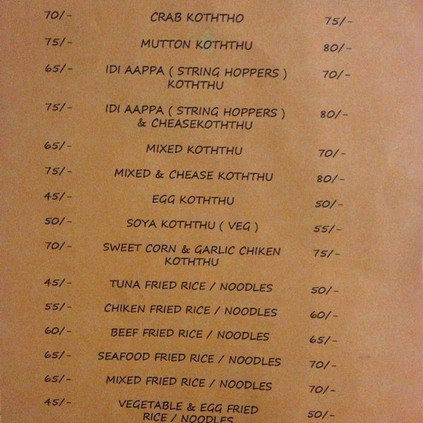 Koththu Hut - Sri Lankan Restaurant in Male'