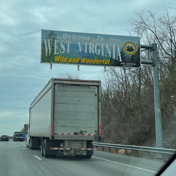 Photos at West Virginia/Pennsylvania State Line - Border Crossing