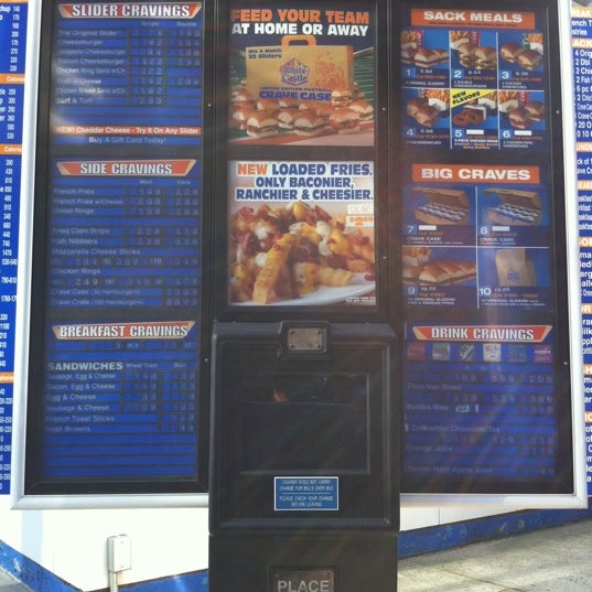 White Castle Drive Thru Menu