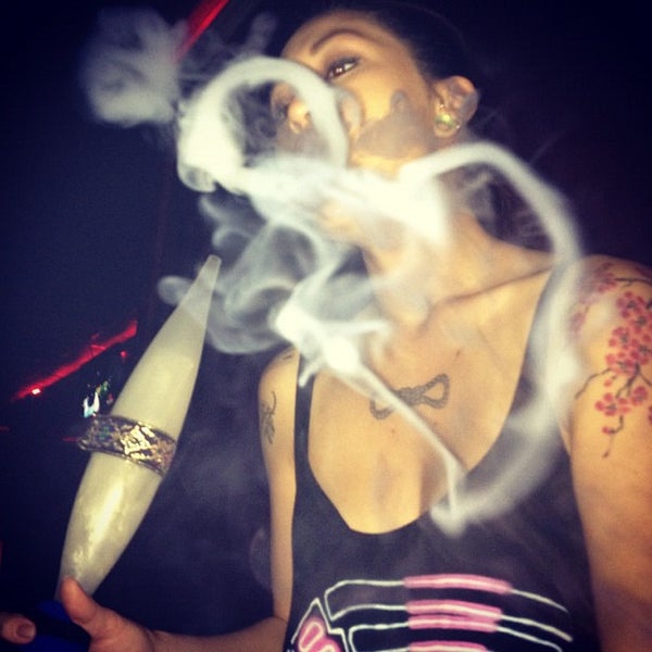 Swag Girl Smoking Hookah