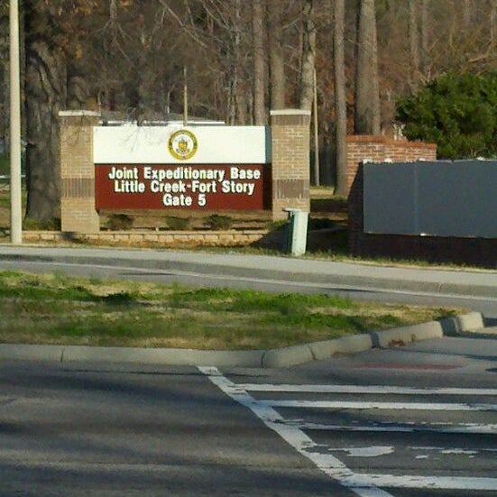 Gate 5 Guard Shack - Government Building in US Navy Little Creek ...