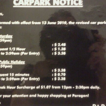 The Paragon Car Park - Orchard Road - 1 tip