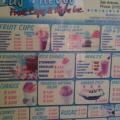 Las Nieves Fruit Cups & More - Snack Place in San Antonio