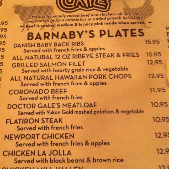 Photos at Barnaby's Cafe - American Restaurant
