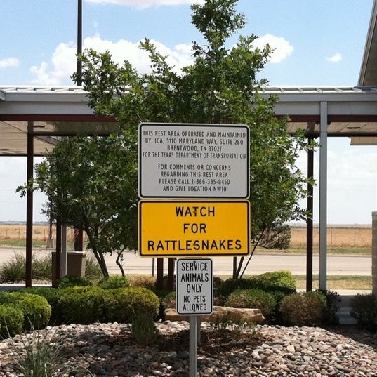 Texas Rest Stop - Rest Area