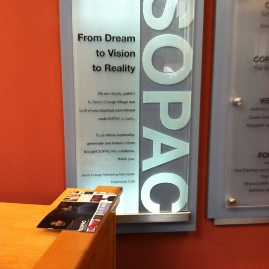 SOPAC (South Orange Performing Arts Center) - 11 tips from 915 visitors