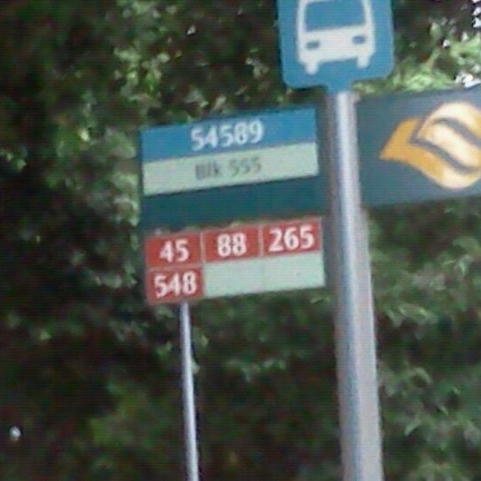 Bus Stop: 54589 (Blk 555) - Bus Station in Singapore