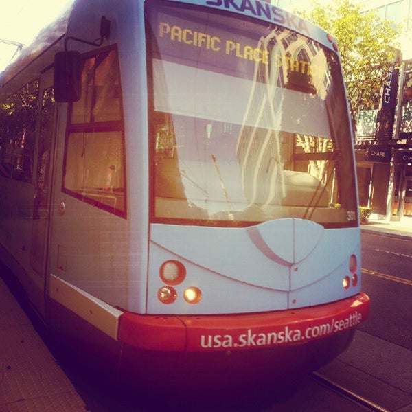 South Lake Union Streetcar - Tram Station in Seattle