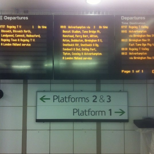 Walsall Railway Station (WSL) - Train Station