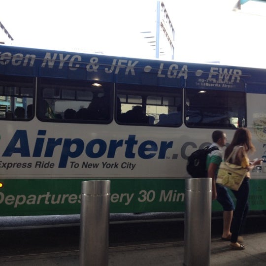 NYC Airporter - LGA - Bus Stop in Laguardia Airport