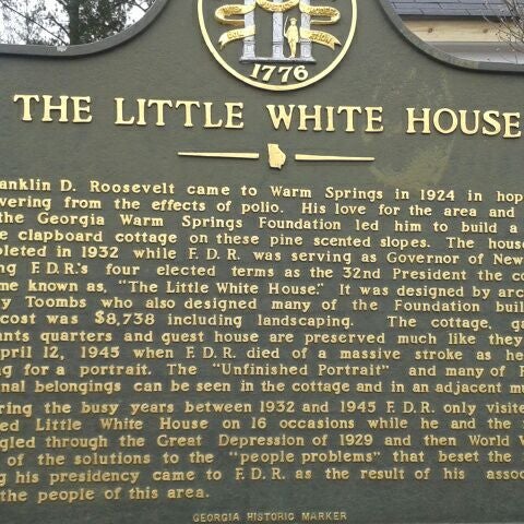 Roosevelt's Little White House Historic Site - History Museum in Warm ...