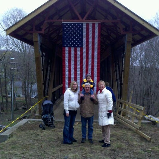 Hop River State Park Trail Covered Bridge - Andover, CT