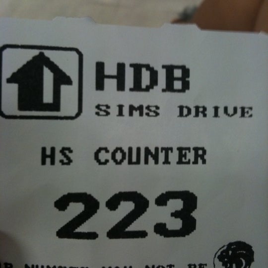 HDB Sims Drive Branch Office - Central Region - 0 tips